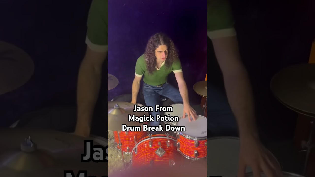 Check out Jason of Magick Potion drum set up. #magickpotion #drums #psychedelicrock - MyRockNews